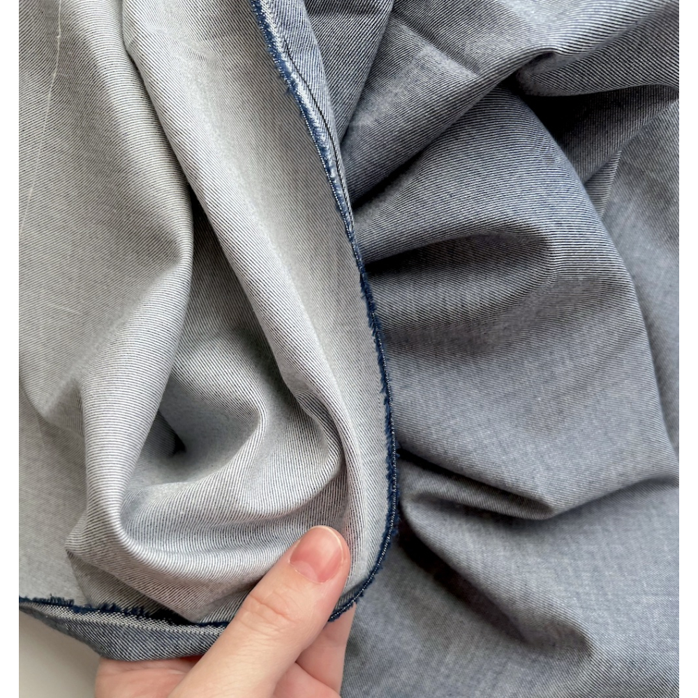 Tencel de coton jean brut fluide été léger mercerie tissu Tencel de coton jean brut fluide été léger mercerie tissu