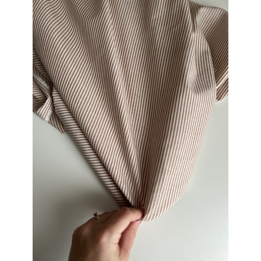 Coton chiné brut organique caramel beurre salé layette à motifs garçon