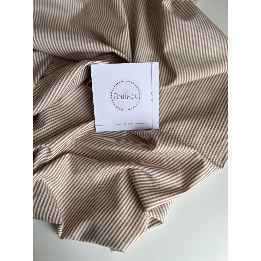 Coton chiné brut organique caramel beurre salé layette à motifs garçon